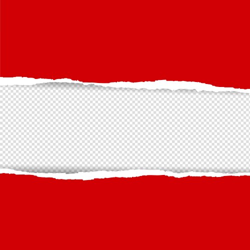 Orange ripped paper background banner template Vector Image