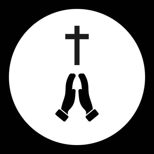 Praying hands cross Vector Images & Graphics for Commercial Use ...