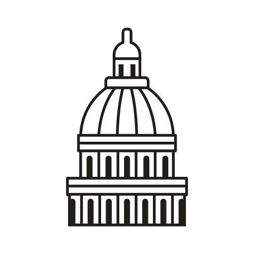 Line Art Capitol Building Vector Images (over 590)