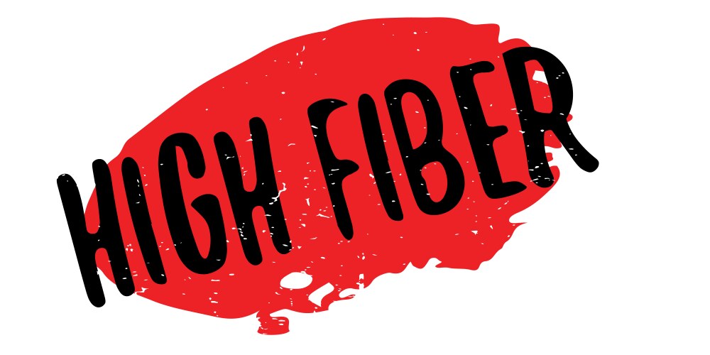 High fiber rubber stamp Royalty Free Vector Image