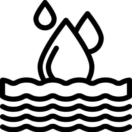 Organic product label warning line icon Royalty Free Vector