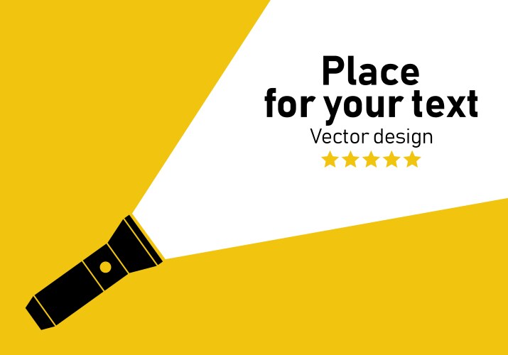 Flashlight Royalty Free Vector Image - VectorStock