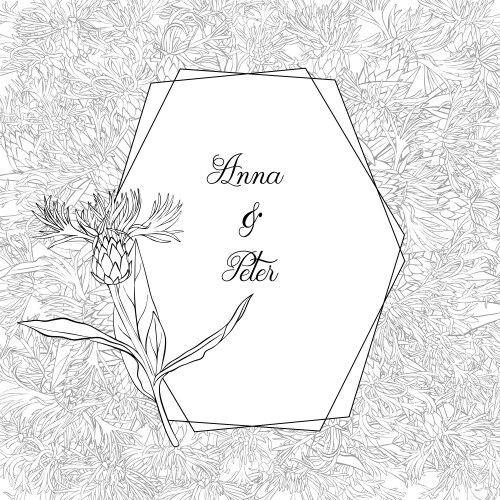 Vintage floral composition Royalty Free Vector Image