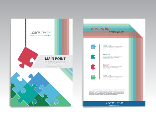 Brochure Flyer Template - A4 Size Royalty Free Vector Image