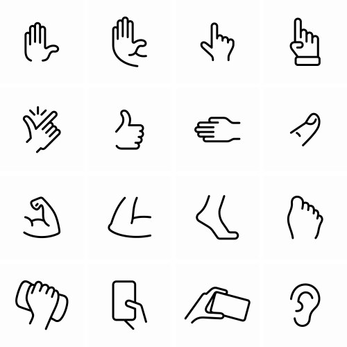 Human Body Parts Outline Vector Images (over 5,800)