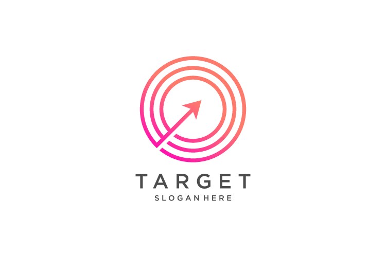 Target logo icon Royalty Free Vector Image - VectorStock