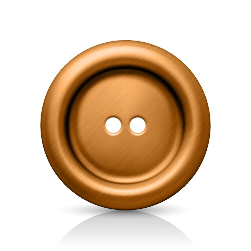 Large yellow isolated button Royalty Free Vector Image