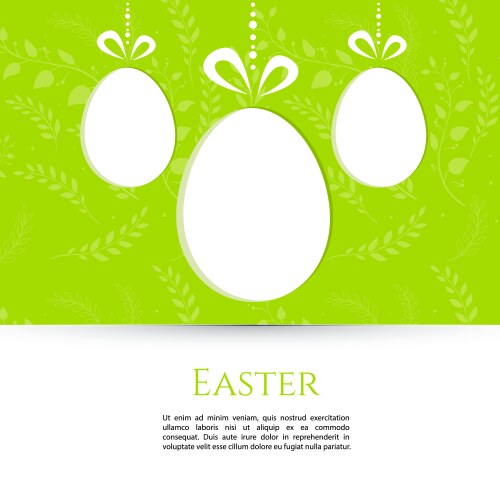 Easter design template Royalty Free Vector Image