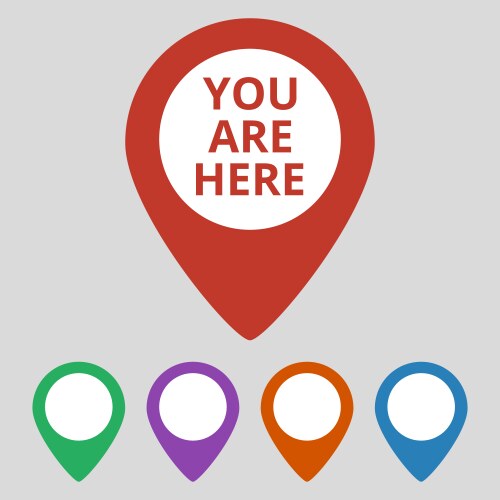 We are Here Icon Vector Images (82)