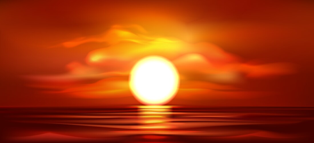 Horizontal Sunset Vector Images (over 6,400)