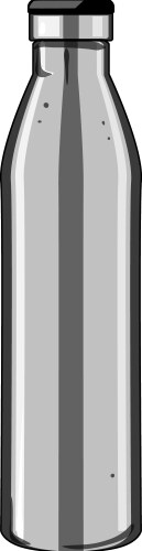 Steel stainless bottle cartoon Royalty Free Vector Image