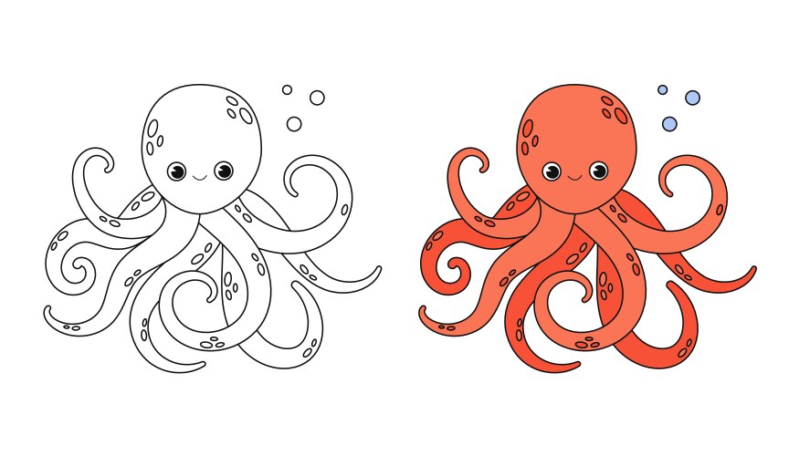 Octopus For Coloring Octopus Inspired Ink Changes Colour When Exposed