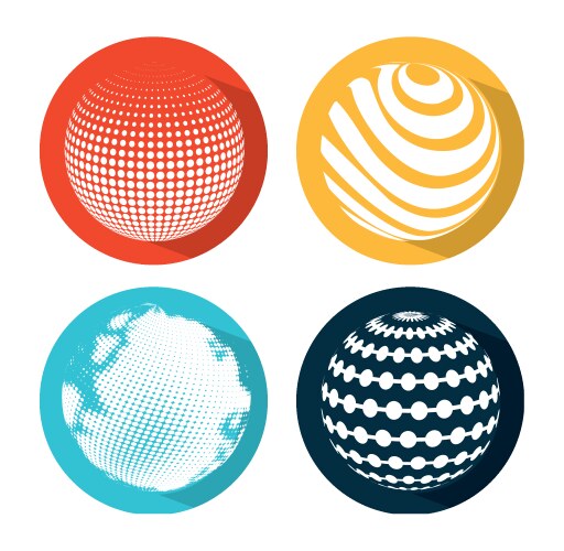 Climate change map earth thermometer color Vector Image