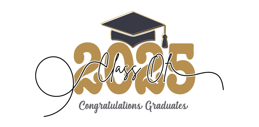 Class of 2025 congratulations graduates academic Vector Image