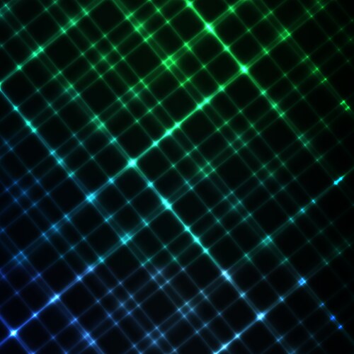 Digital glowing background hi-tech green and blue Vector Image
