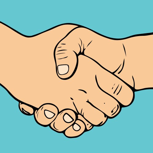 Handshake Cartoon Vector Images (over 7,600)