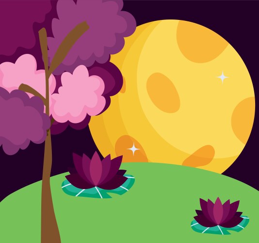 Crescent moon esoteric Royalty Free Vector Image