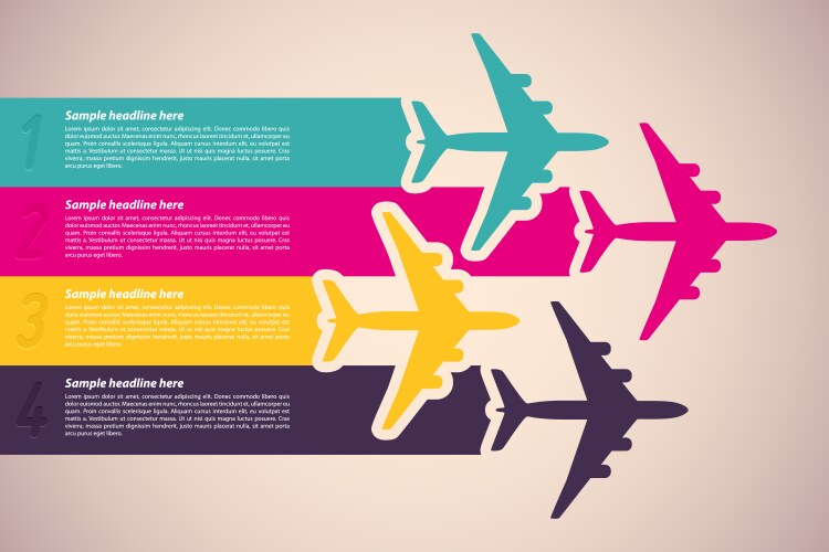 Airplane Flight Infographic Vector Images (over 4,600)