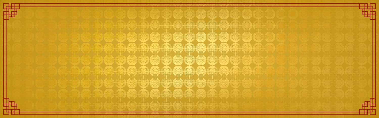 Red chinese square abstract background with golden