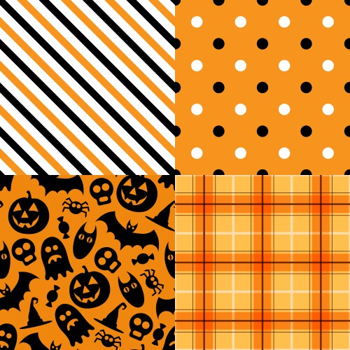 Halloween seamless pattern Royalty Free Vector Image