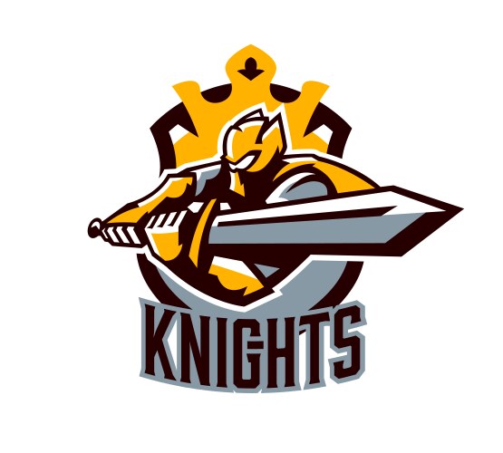 Knight plumber logo Royalty Free Vector Image - VectorStock
