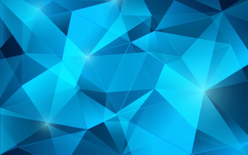 Blue abstract polygon texture background Vector Image