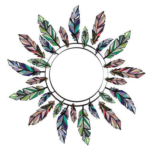 Circle Feather Vector Images (over 9,000)