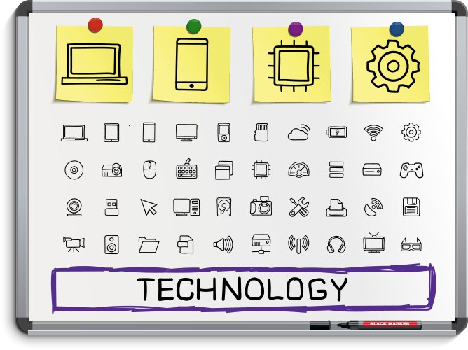 Technology Drawing Vector Images (over 310,000)