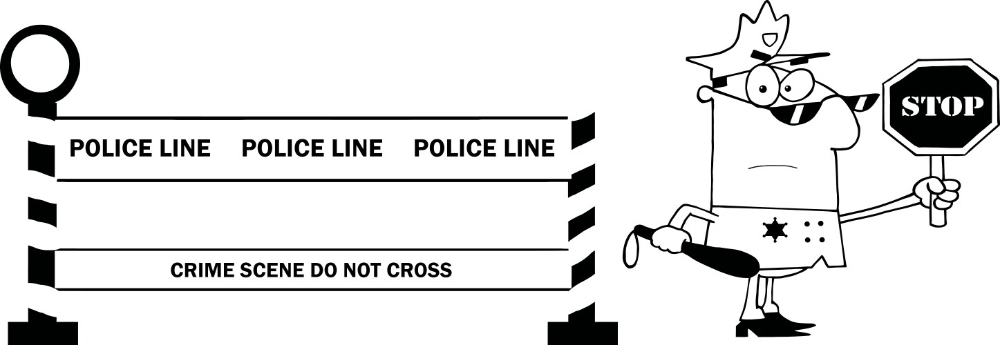 Police traffic stop cartoon Royalty Free Vector Image