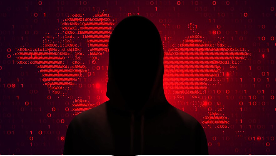 Hacker in dark Royalty Free Vector Image - VectorStock