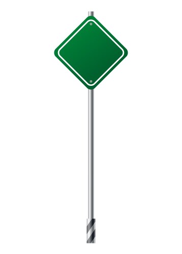 Green traffic signs set road board text panel Vector Image