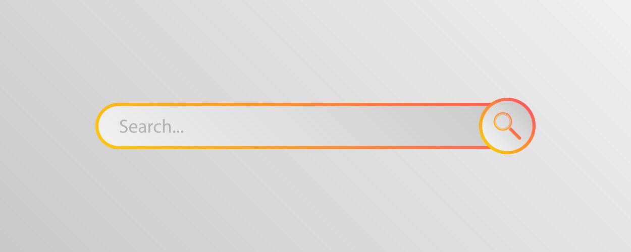 Transparent search bar internet browser engine Vector Image