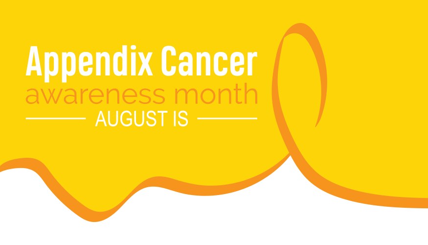 Appendix cancer awareness month Royalty Free Vector Image