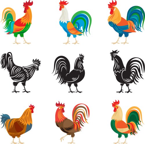 Rooster Royalty Free Vector Image - VectorStock