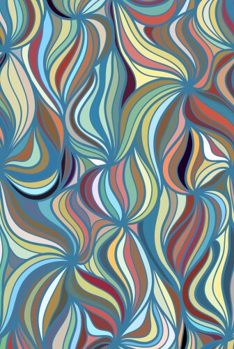 Seamless curl wave background Royalty Free Vector Image