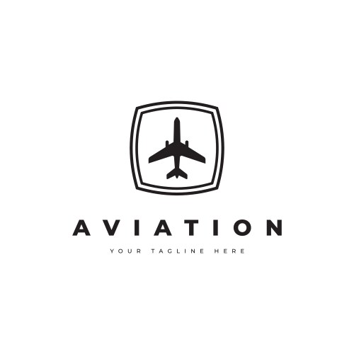 Aviation emblems badges and logo patches Vector Image