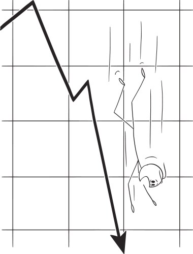 Cartoon of man or businessman falling down Vector Image