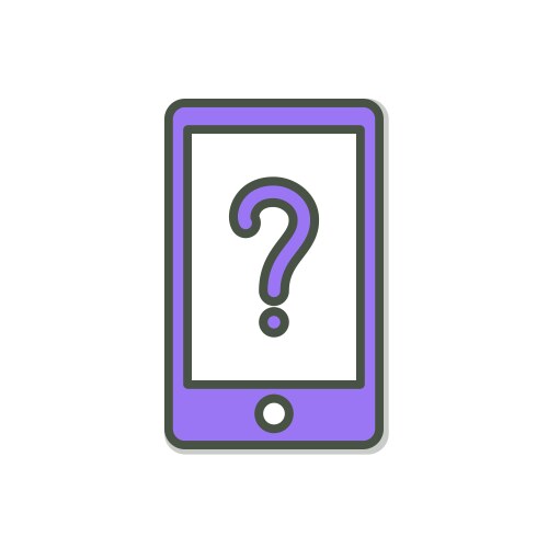 Location icon with question mark Royalty Free Vector Image