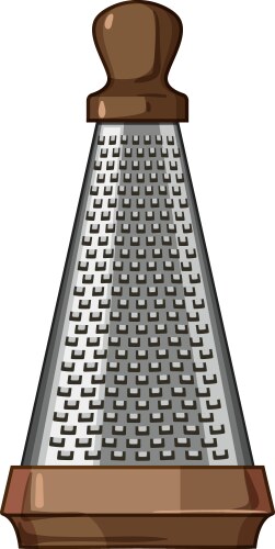 Grating grater cartoon Royalty Free Vector Image