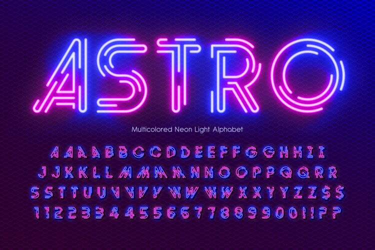 Neon Alphabet Vector Images (over 48,000)