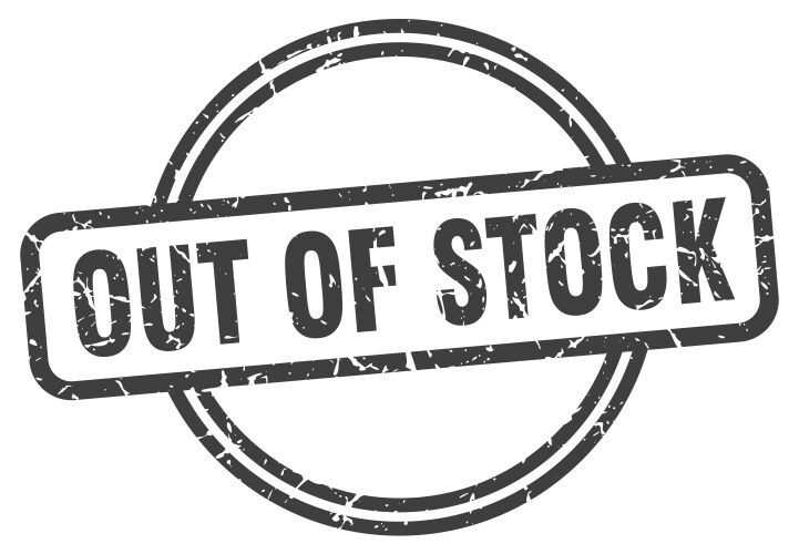 Out of stock agotado - in spanish language Vector Image
