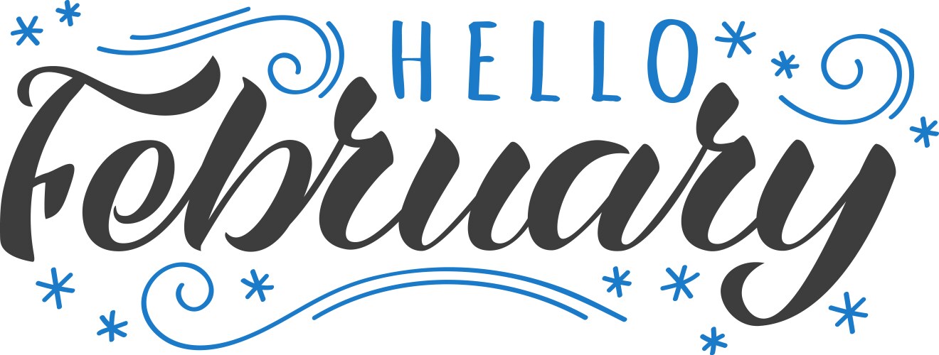 Hello February Vector Images (over 1,200)