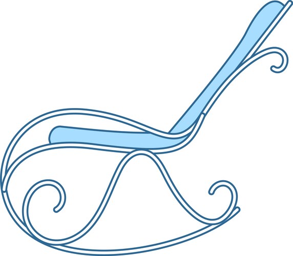 Cartoon senior in rocking chair comic Royalty Free Vector