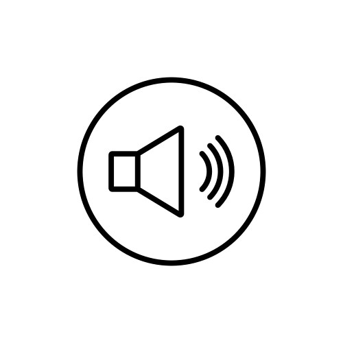 Volume control icon ideal for audio and sound Vector Image