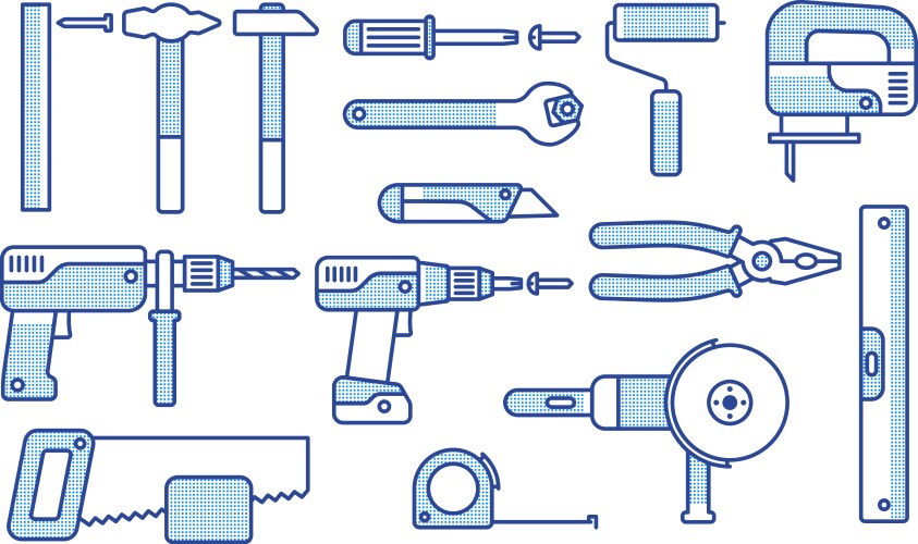 Construction workers tools infographics flat Vector Image
