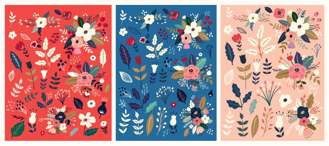 Spring collection Royalty Free Vector Image - VectorStock