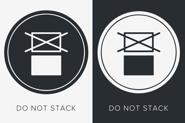Do not stack packaging symbol sign and label – Royalty-Free Vector ...