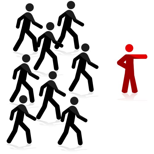 Stick Man Pointing Vector Images (over 2,600)