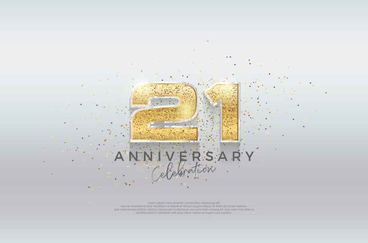 Gold Number 21 Vector Images (over 780)