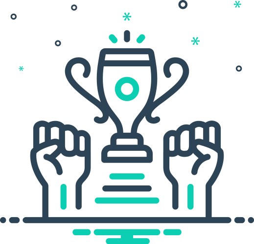 Triumph Royalty Free Vector Image - VectorStock